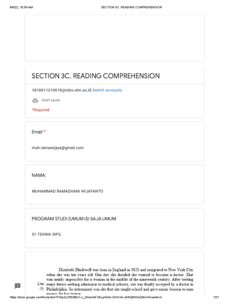 Section 3c. Reading Comprehension | PDF | Thyroid | Hyperthyroidism
