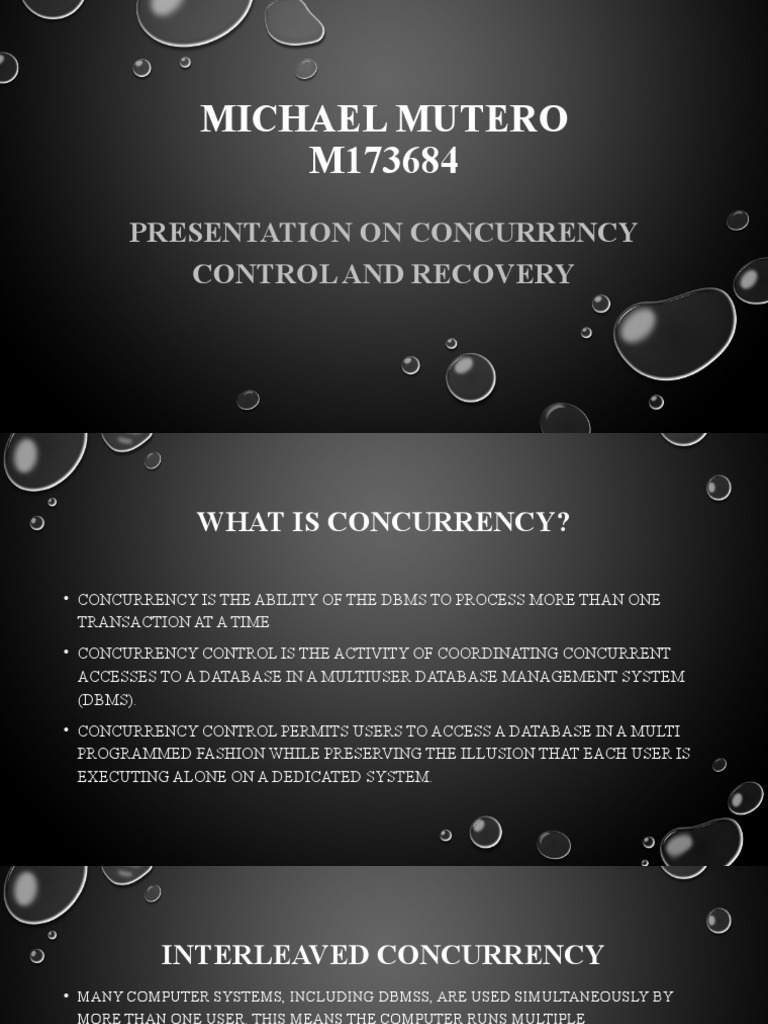 Concurrency Control And Recovery Pdf Database Transaction Computing