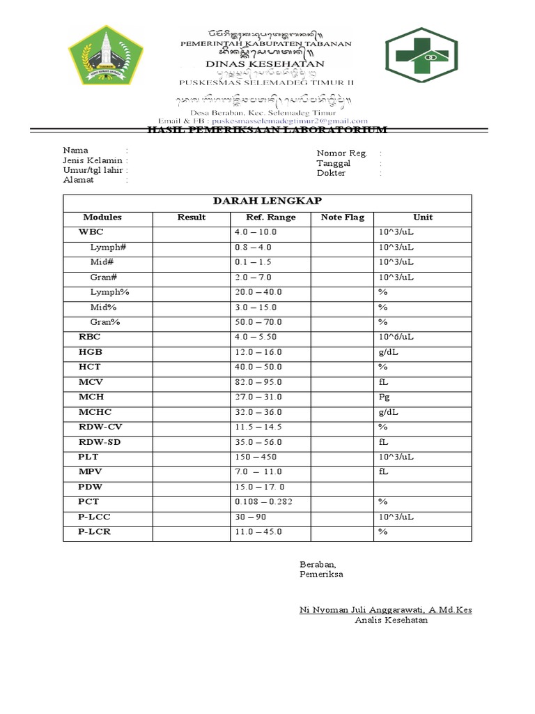 Blanko Hasil DL | PDF