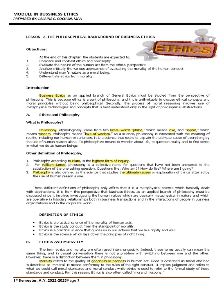 Lesson 2 | PDF | Morality | Id