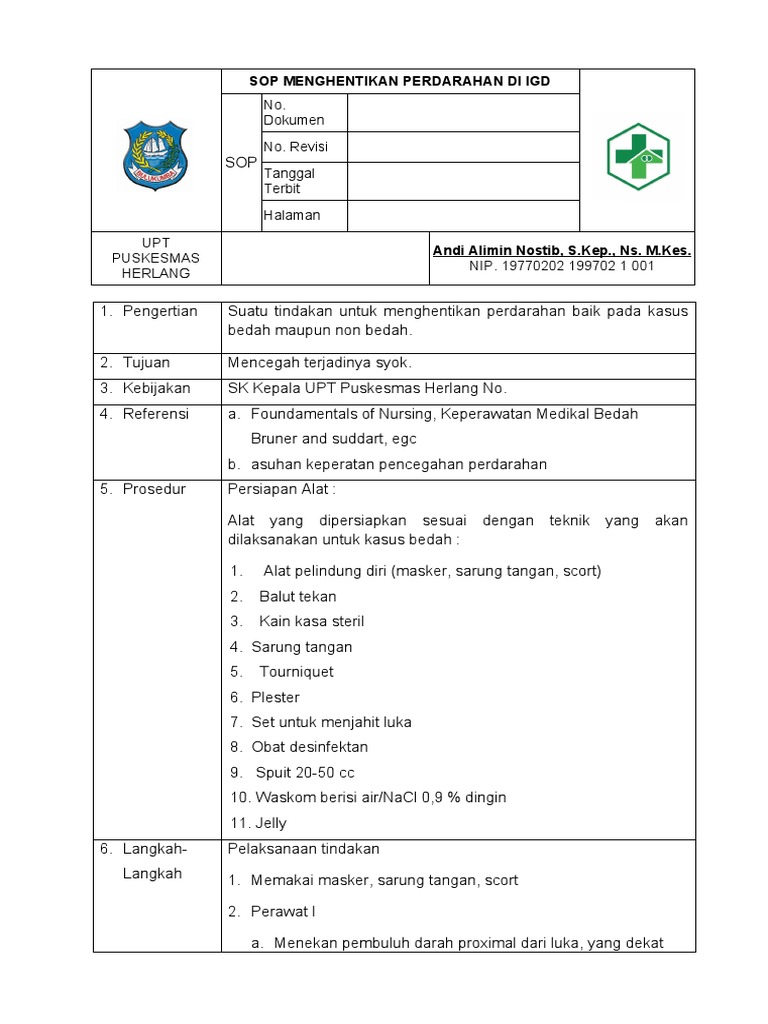 SOP Posisi Supinasi | PDF