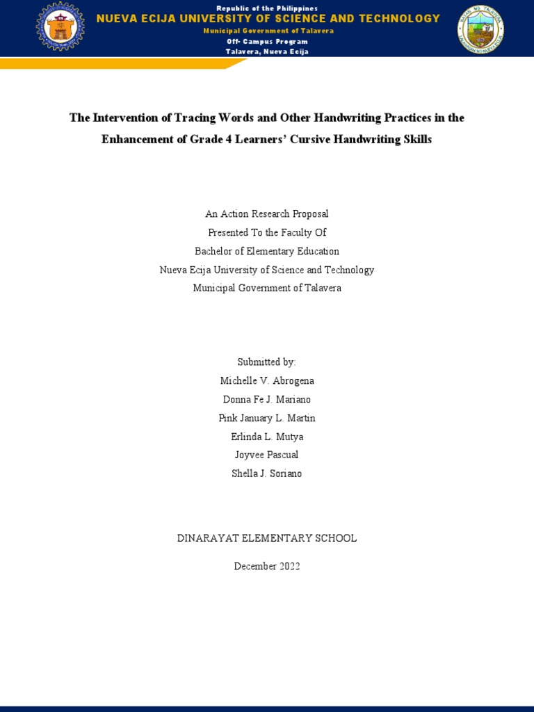 Ar Proposal Format | PDF | Learning | Cognition