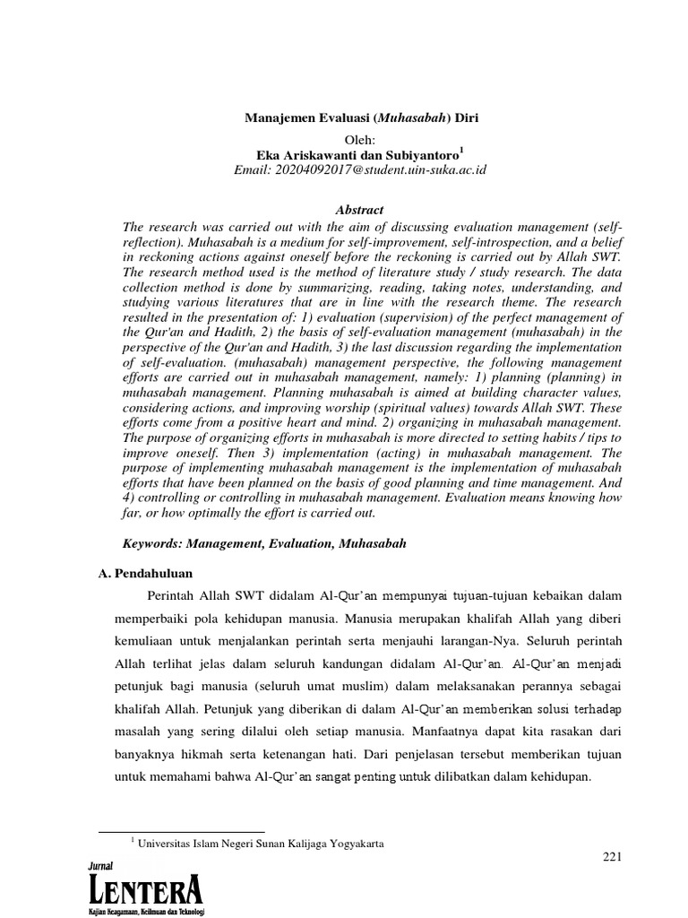 812-Article Text-1594-1-10-20220919 | PDF | Semitic Words And Phrases | Abrahamic Religions