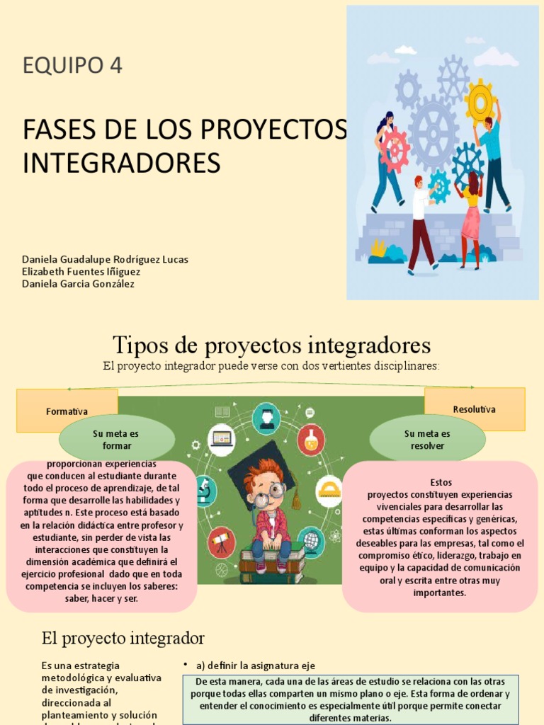 Fases de Los Proyectos Integradores | PDF | Evaluación | Planificación
