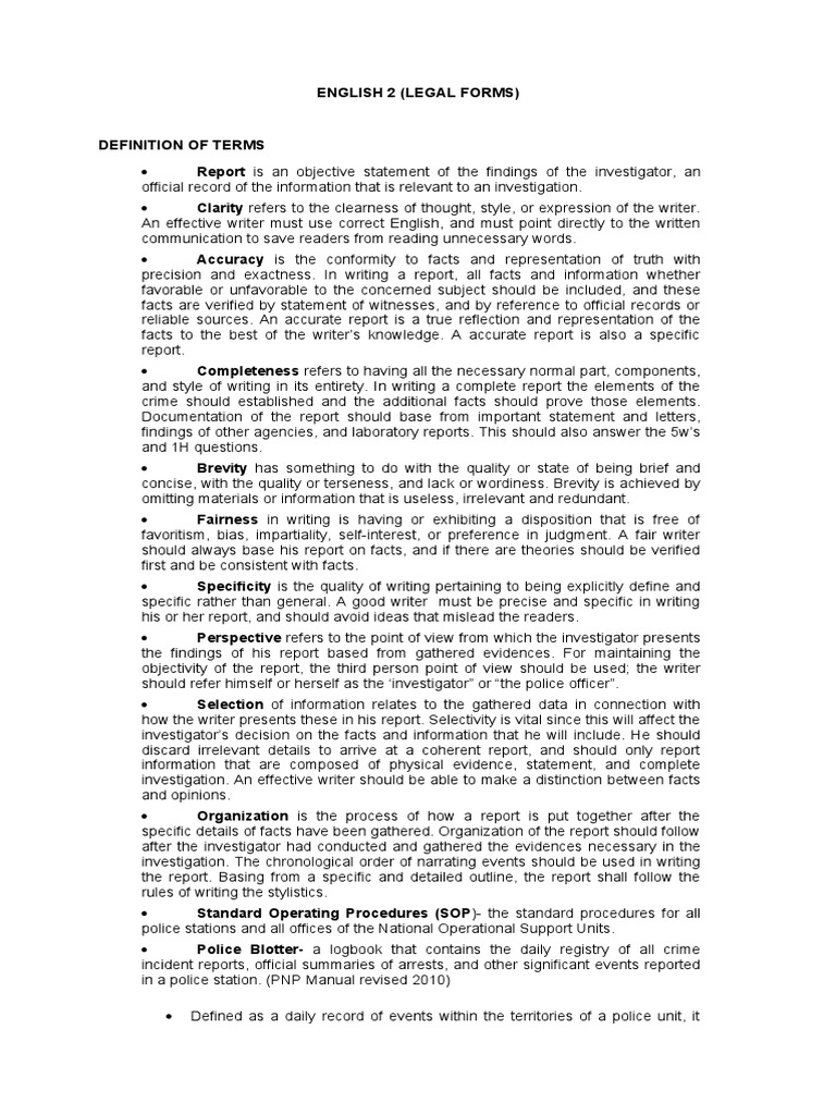 English 2 Notes | PDF | Affidavit | Testimony