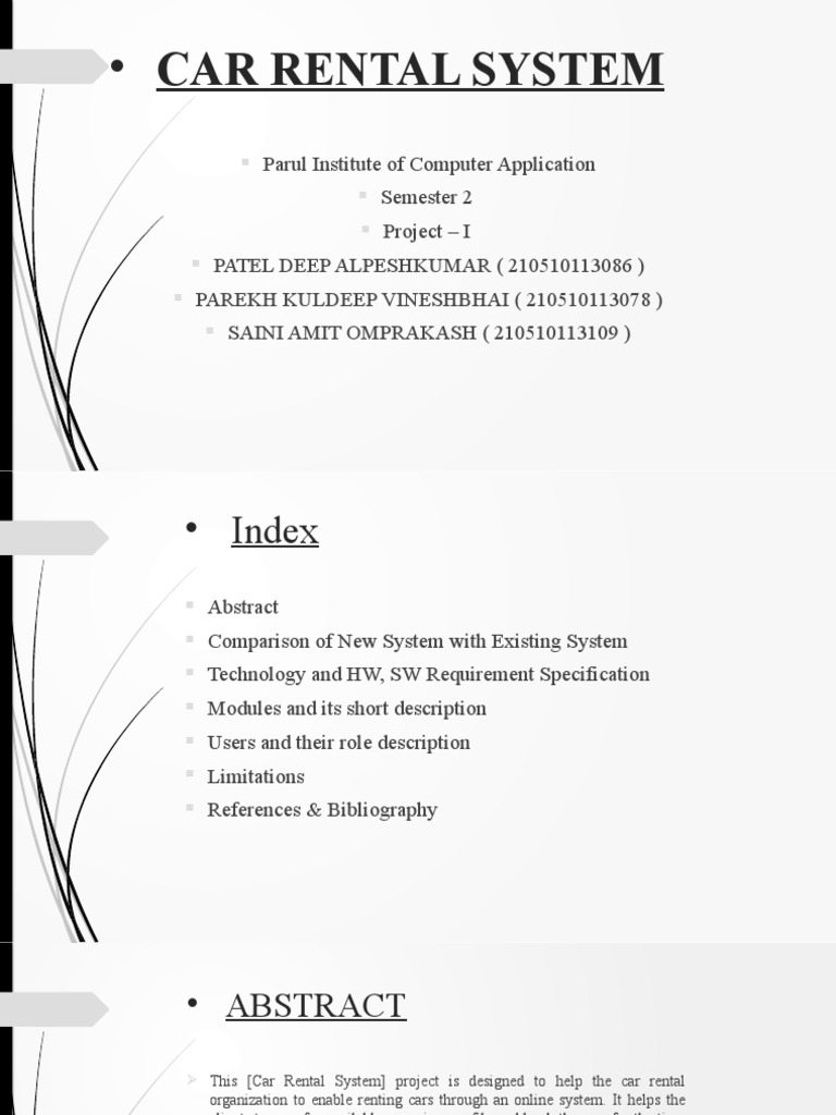 Car Rental System Pdf Application Software Windows Vista 