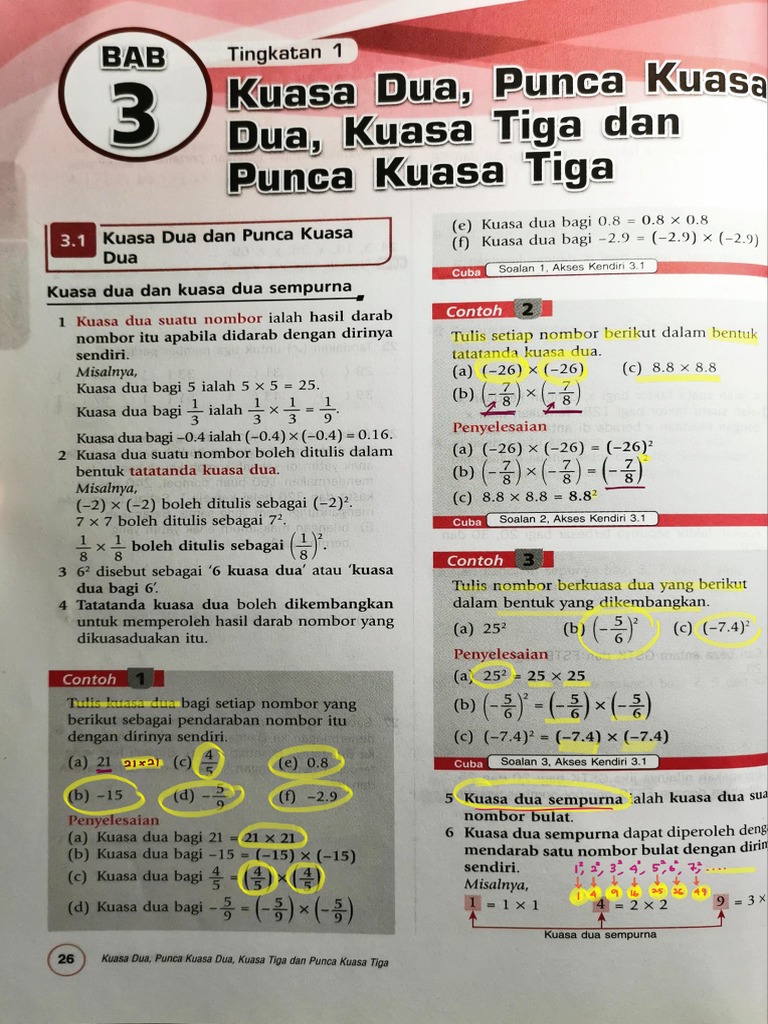 Matematik Form 1 Chap 3 | PDF