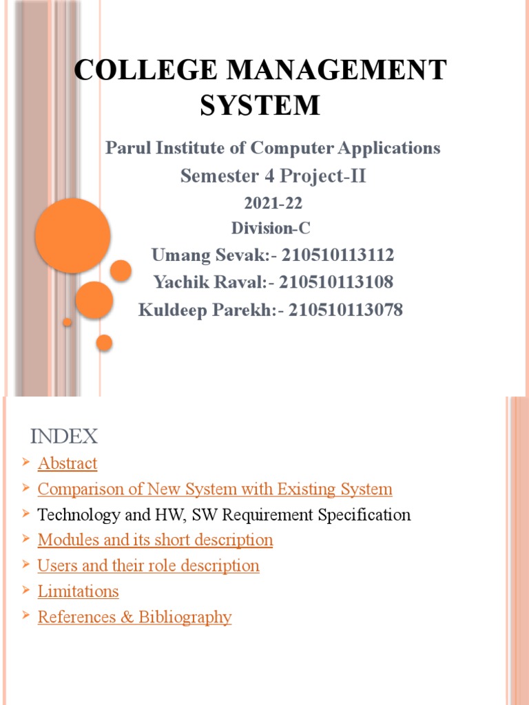 College Management System | PDF | Software | Information Technology Management