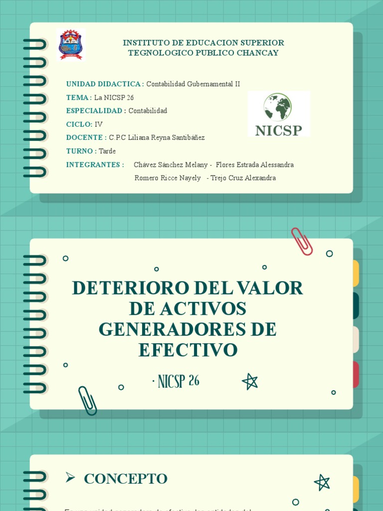 Las Nicsp 24-36 - Contabilidad Gubernamental II - 2022-1 | PDF | Activo ...