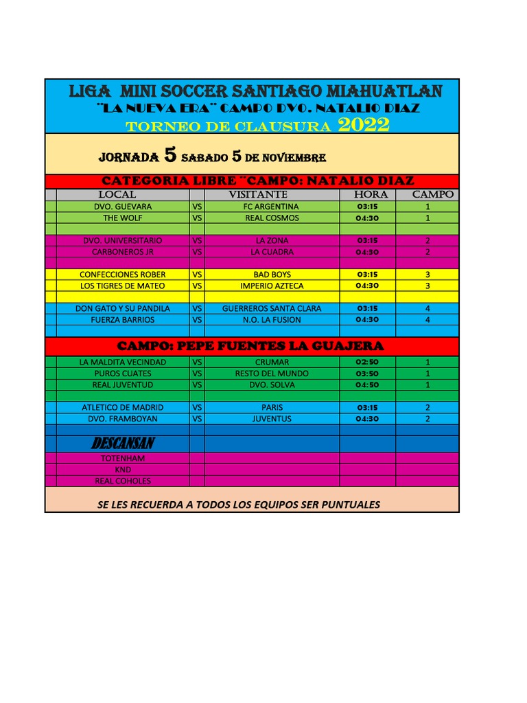 J-5 Min Isoccer | PDF