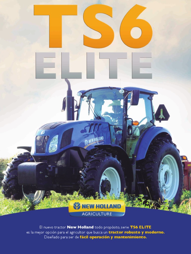 Tractor New Holland TS6 ELITE 125/140 hp | PDF | Tracción en las cuatro ...