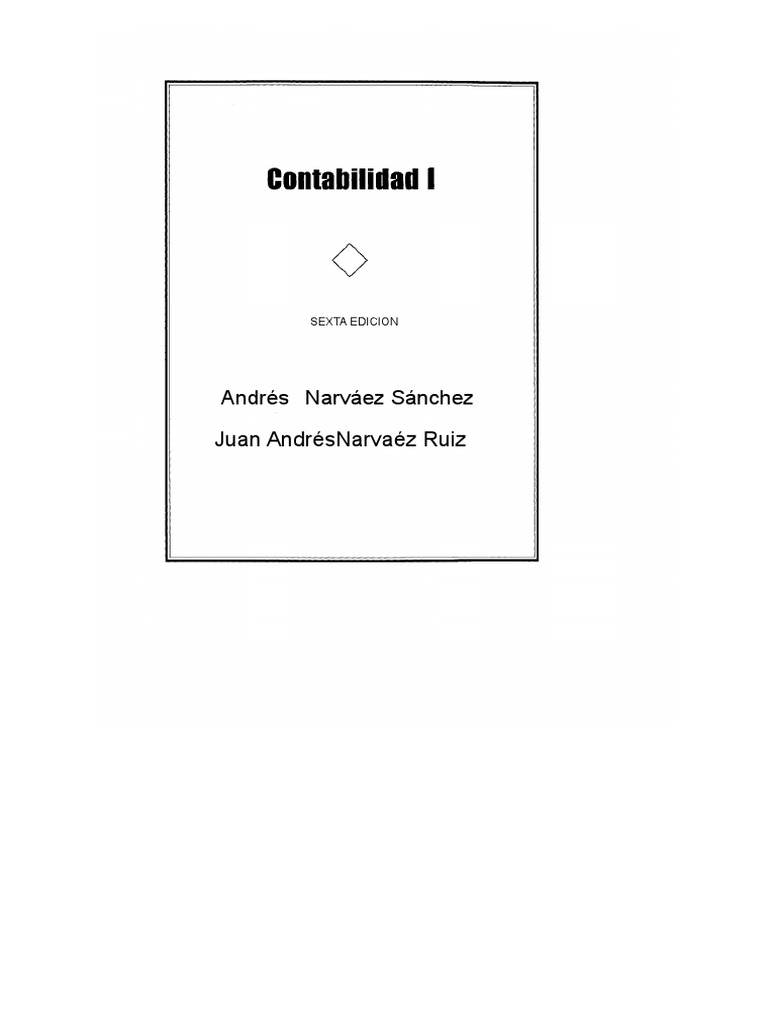Libro Contab I Andres A Narvaez Sanchez Compress | PDF | Contabilidad ...