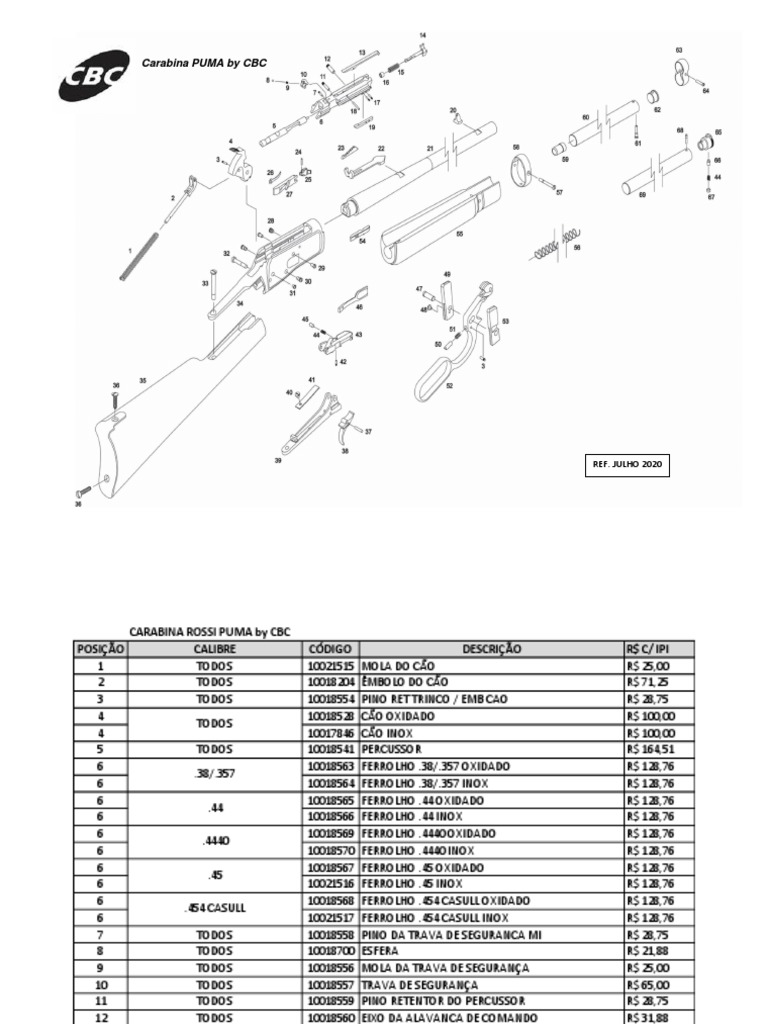 Carabina Puma - Julho 2020 | PDF | Design de armas | Rifle