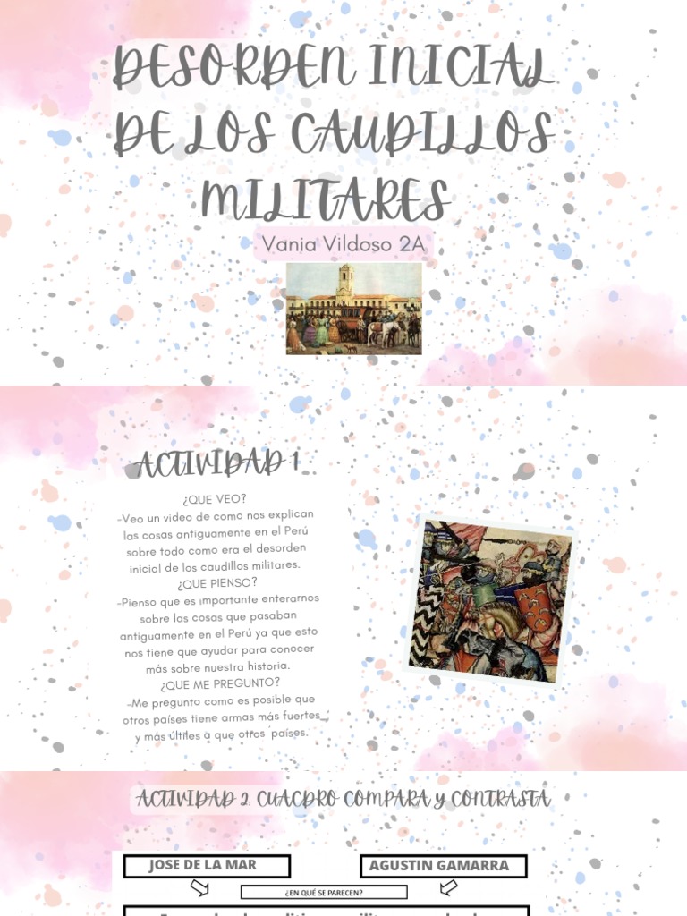 Desroden Incial de Los Caudillos Militares | PDF | Conflictos | América ...