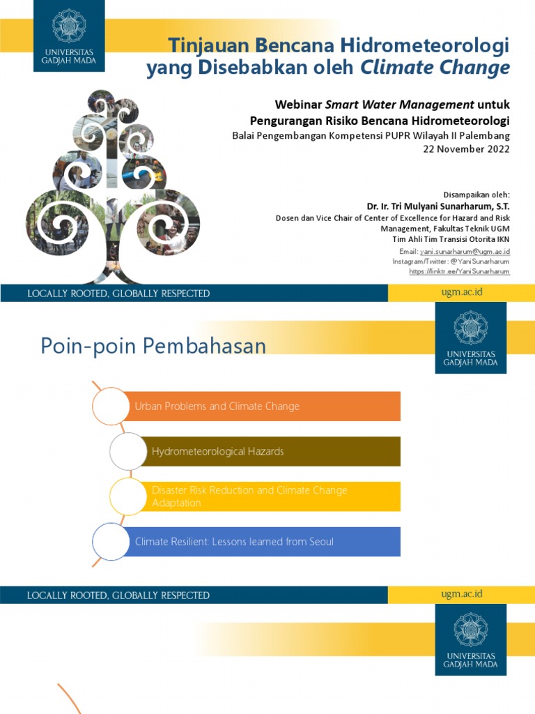 Webinar Smart Water Management Utk Bencana Hidrometeorologi | PDF ...