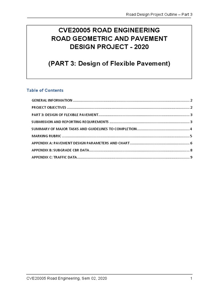 CVE20005 - Assignment Outline 2020 Part 3 | PDF | Computers | Technology & Engineering