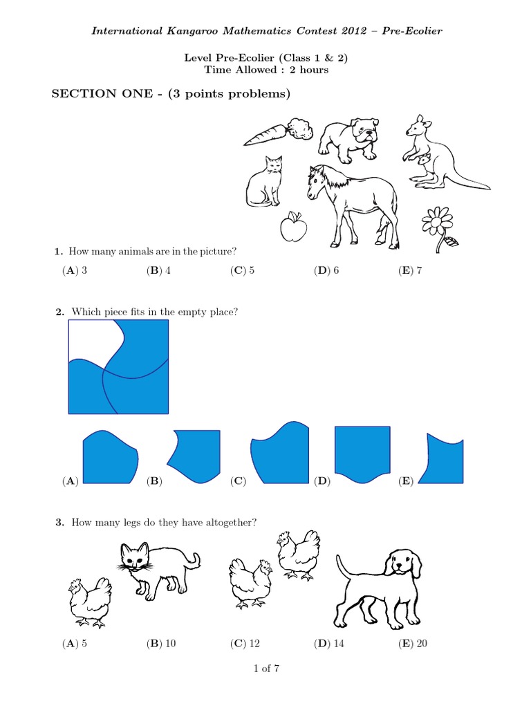 IKMC Grade 1-2 From 2012 To 2018 | PDF