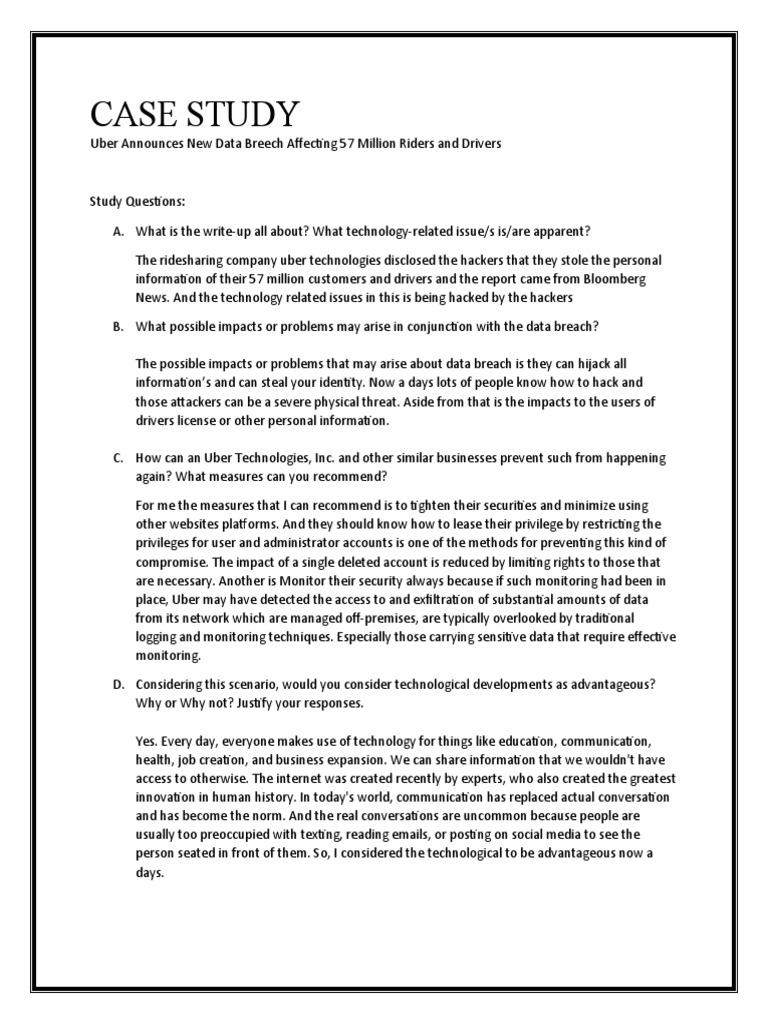 Case Study | PDF | Security | Computer Security