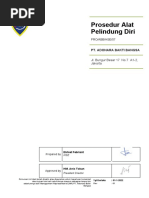 P-SOP-K3-010 Prosedur Tentang Penggunaan APD | PDF