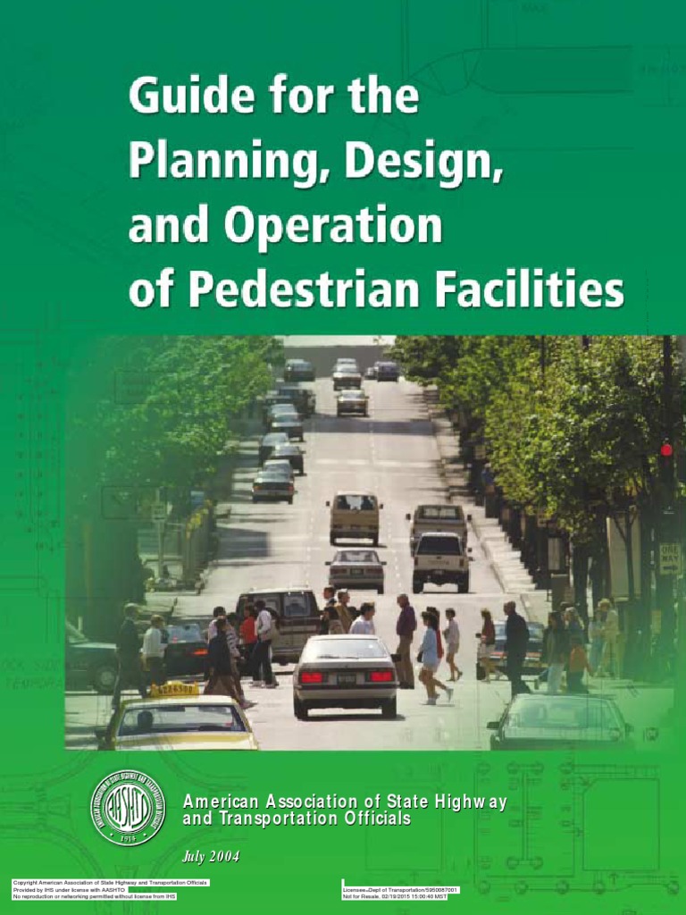 3- Guide for the Planning, Design, And Operation of Pedestrain ...