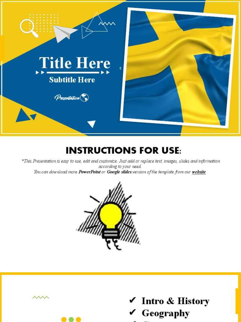 Sweden Google Slides Themes | PDF | Software