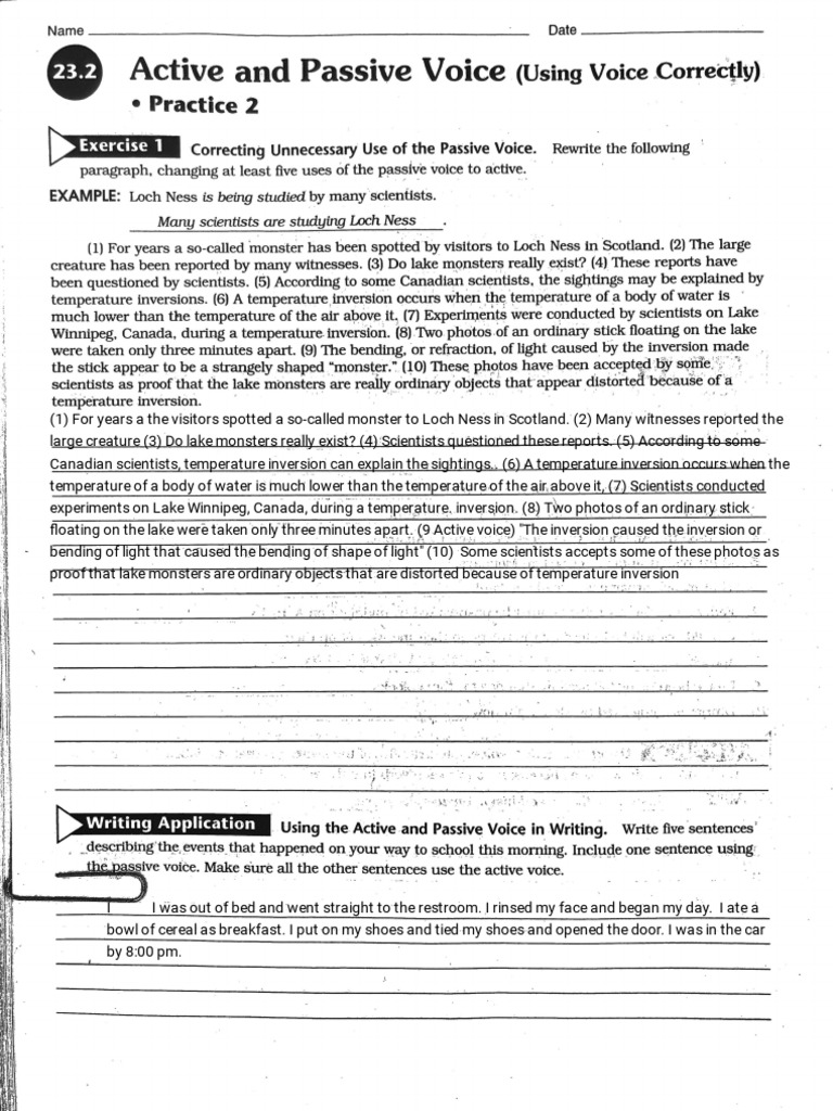 Kami Export - Sean Zhou - 4 Active and Passive Voice | PDF