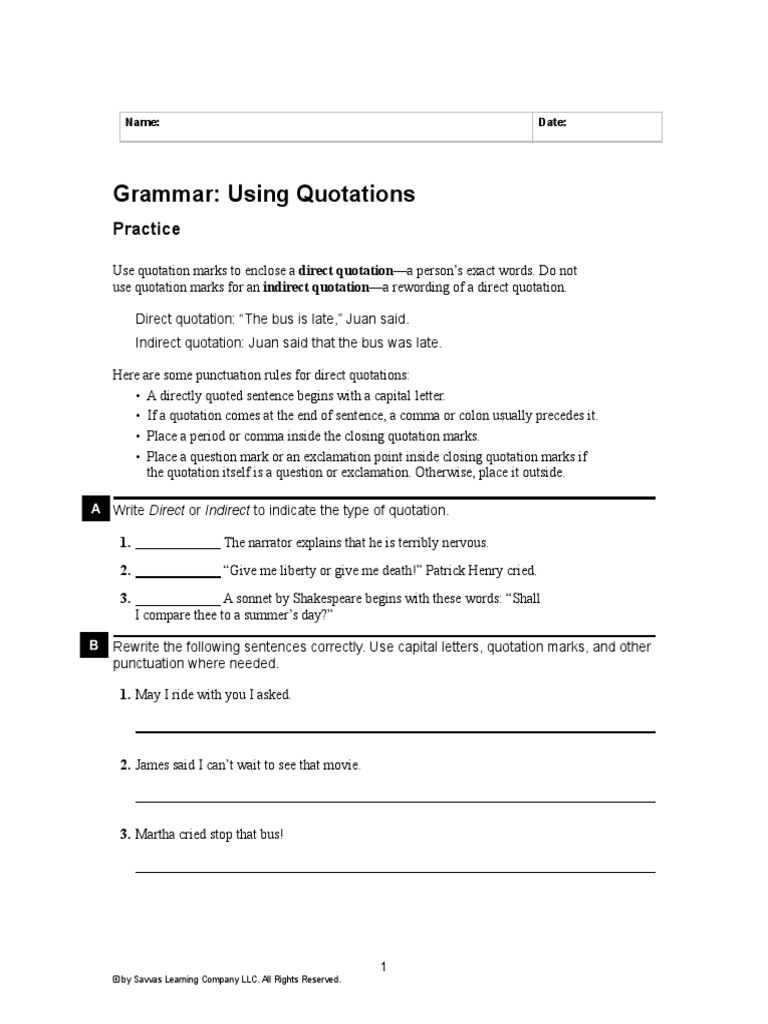 Kami Export - LIT17 - Using Quotations | PDF | Punctuation | Quotation Mark