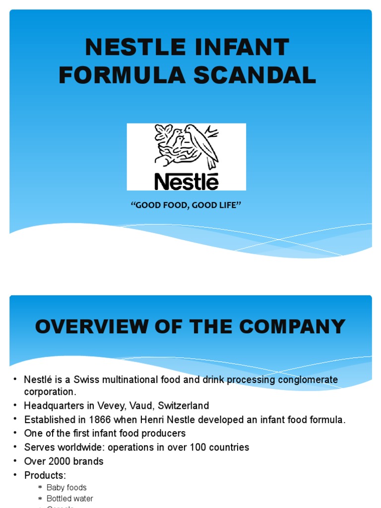 Nestlé Infant Formula Controversy | PDF | Nestlé | Infant Formula