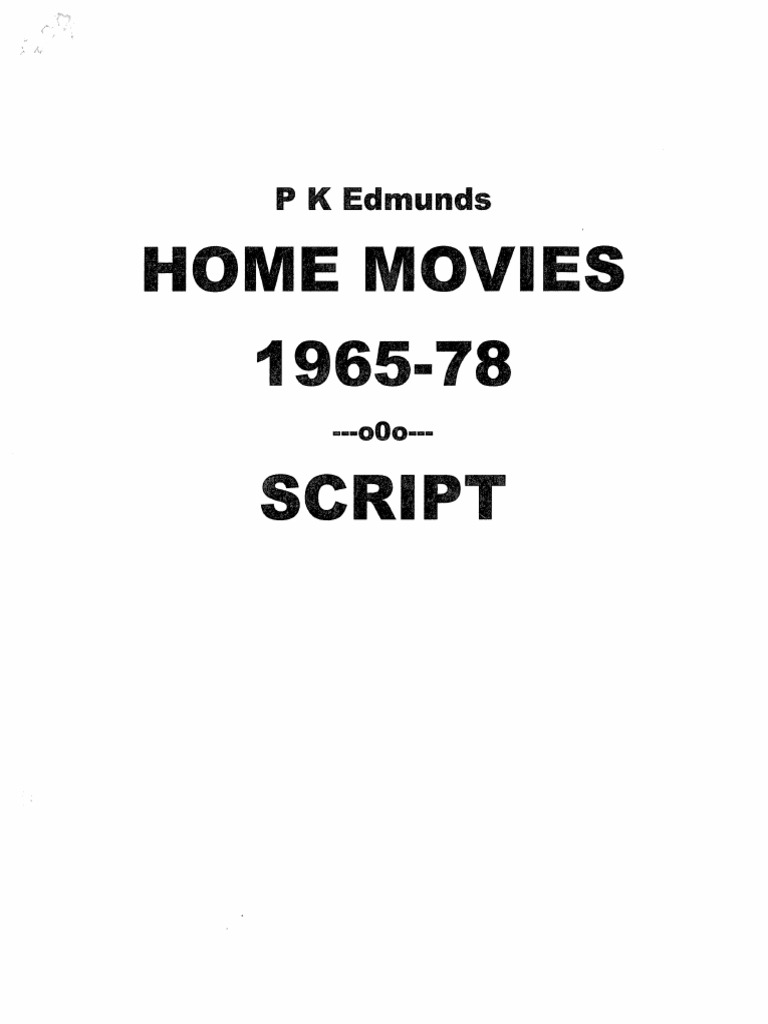 Home Movies Script | PDF