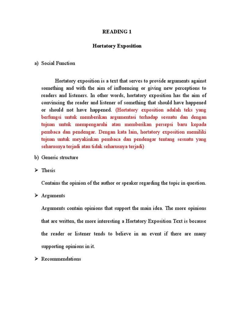 Understanding Hortatory Exposition | PDF | Mental Health | Stress (Biology)