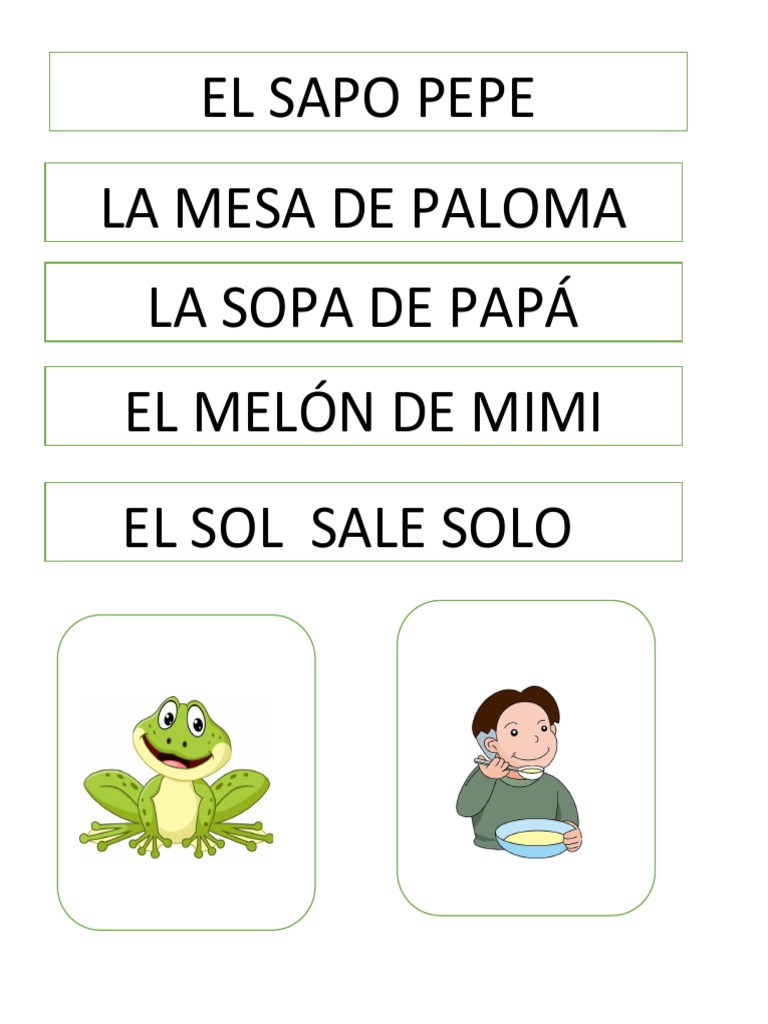 Lectura de Oraciones | PDF