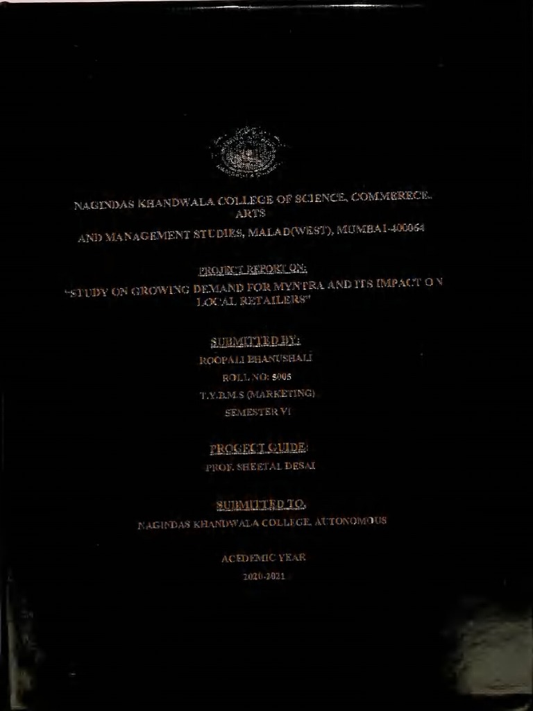 Myntra Project | PDF