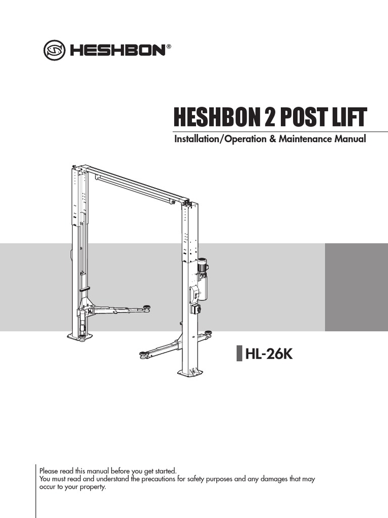 HESBON HL-26K (Eng) | PDF | Elevator | Pump