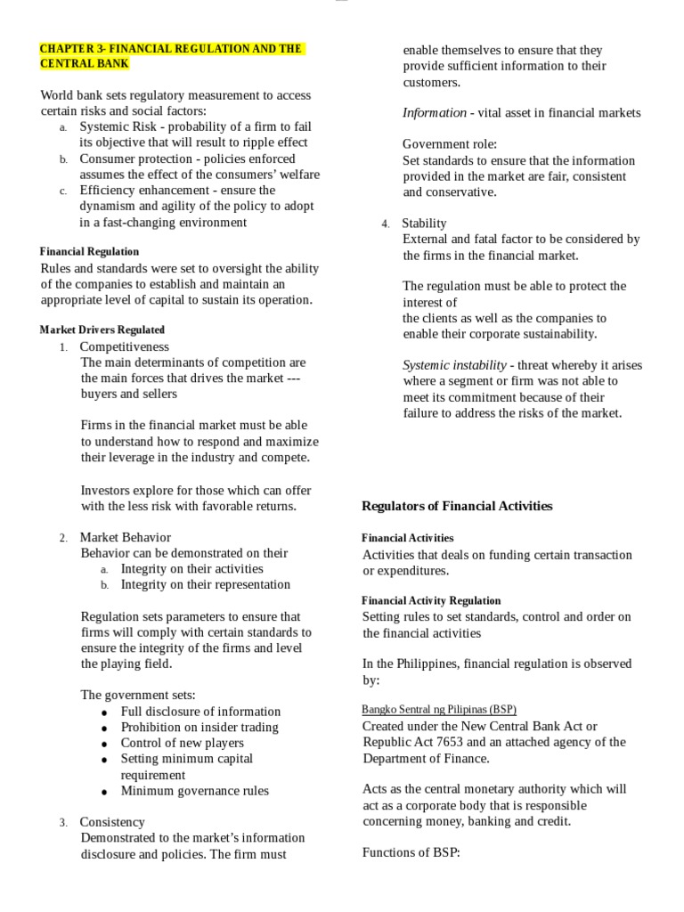Financial Markets Chapter 3-4 | PDF | Securities (Finance) | Cost Of Living