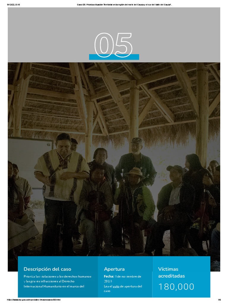 Descripcion Macro Caso 05 JEP | PDF | Derechos humanos | Violencia