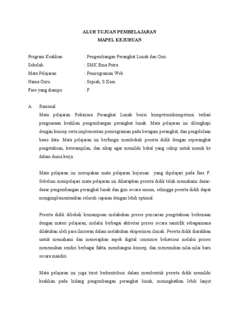 Pemrograman Web SMK: HTML, CSS, JavaScript | PDF