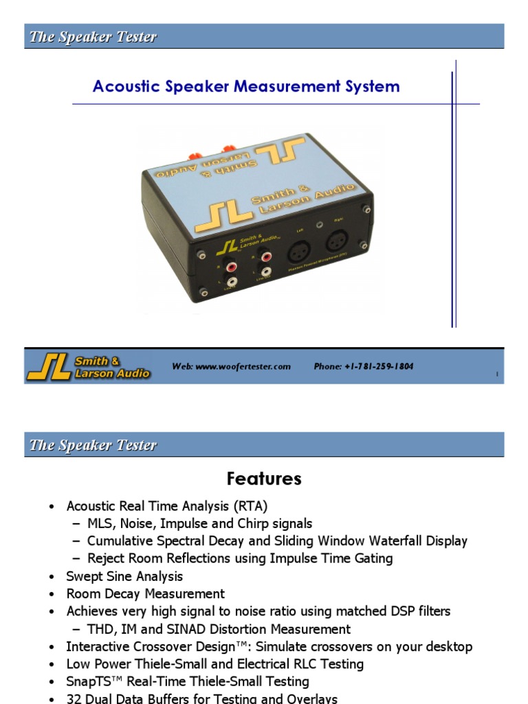 Speaker Tester | PDF | Loudspeaker | Electricity