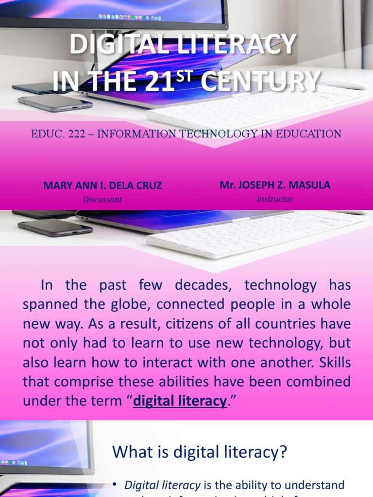 Digital Literacy in The 21st Century | PDF | Literacy | Cognition