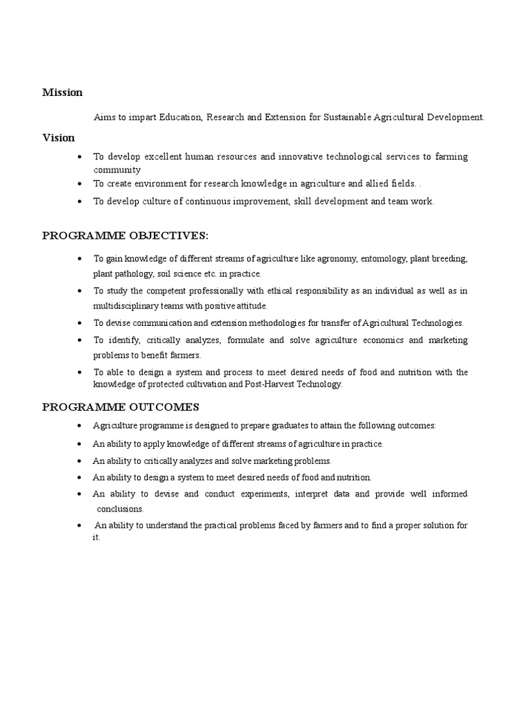 M.SC Agriculture Agronomy (Syllabus) | PDF | Soil | Fertilizer