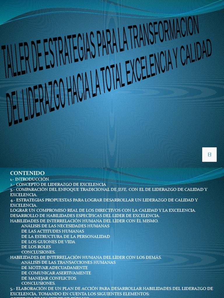 Liderazgo Calidad Excelencia | PDF | Liderazgo | Pensamiento Liderazgo Calidad Excelencia | PDF | Liderazgo | Pensamiento