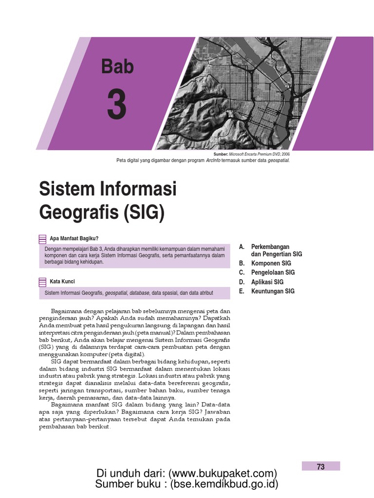 Sistem Informasi Geografis (SIG) : Sumber Buku: (Bse - Kemdikbud.go - Id) | PDF
