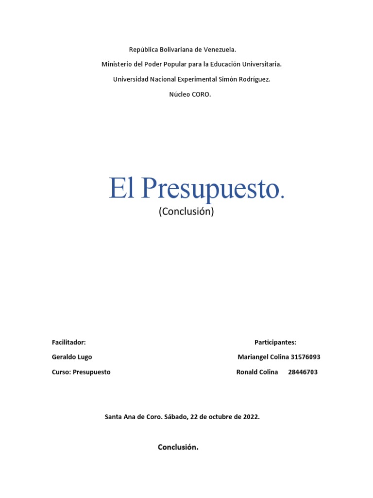 Importancia de los Presupuestos Empresariales | PDF | Presupuesto | Business