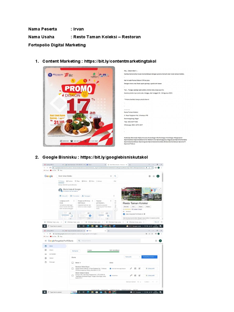 Irvan Portofolio | PDF