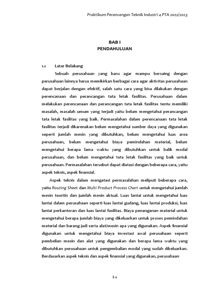 BAB I PENDAHULUAN Acc | PDF