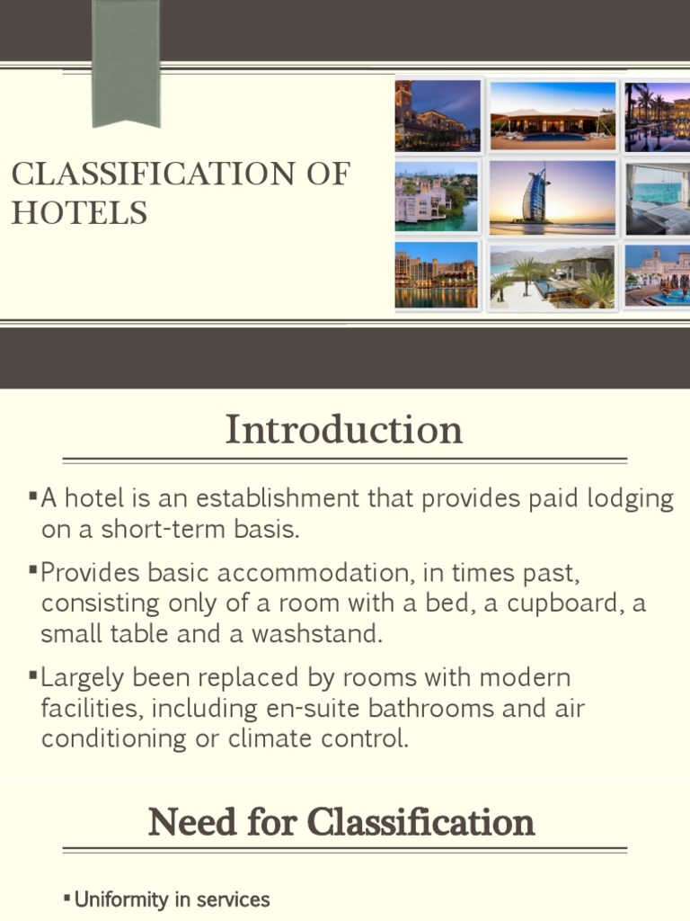Classification of Hotels | PDF | Hotel | Bathroom