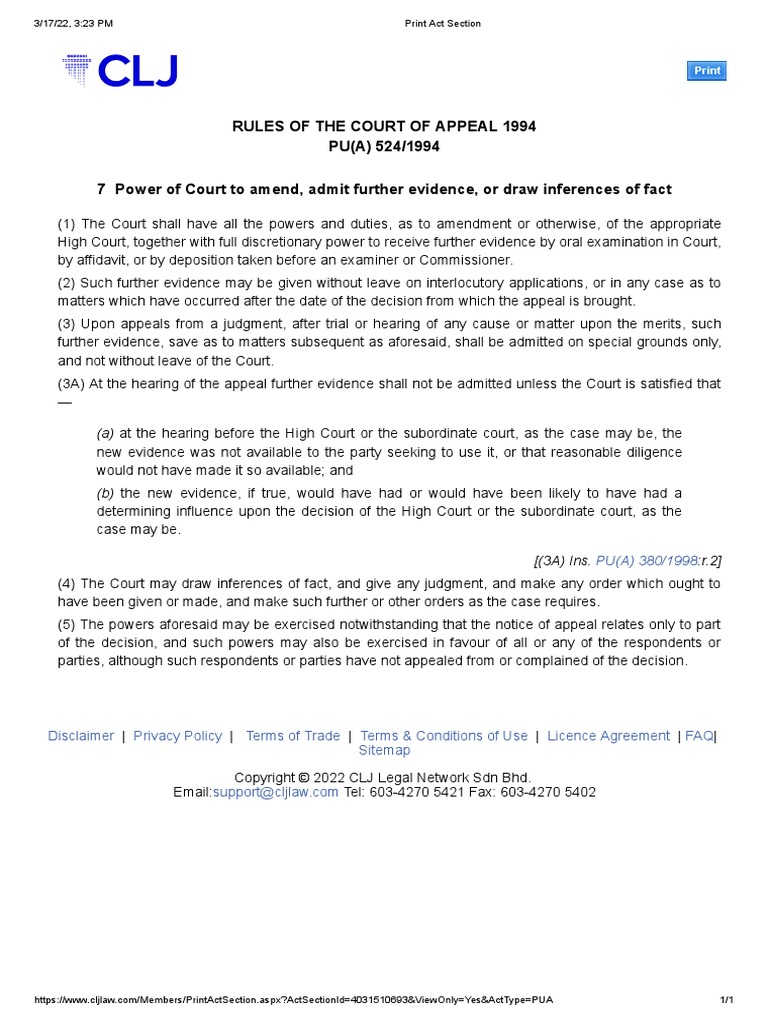 Rule 7 RCA | PDF | Judgment (Law) | Justice