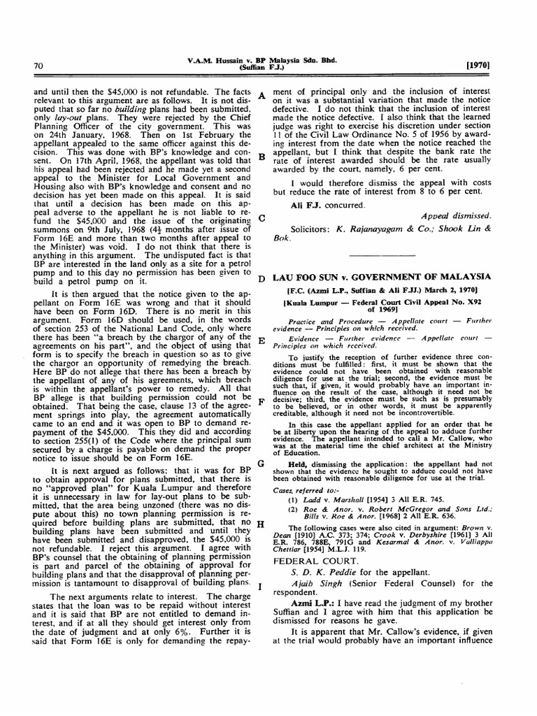 LAU FOO SUN V GOVERNMENT OF MALAYSIA | PDF