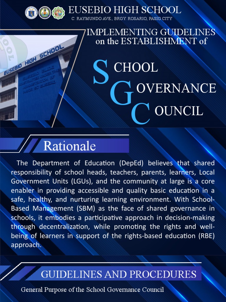 SGC Presentation | PDF | Governance | Children's Rights