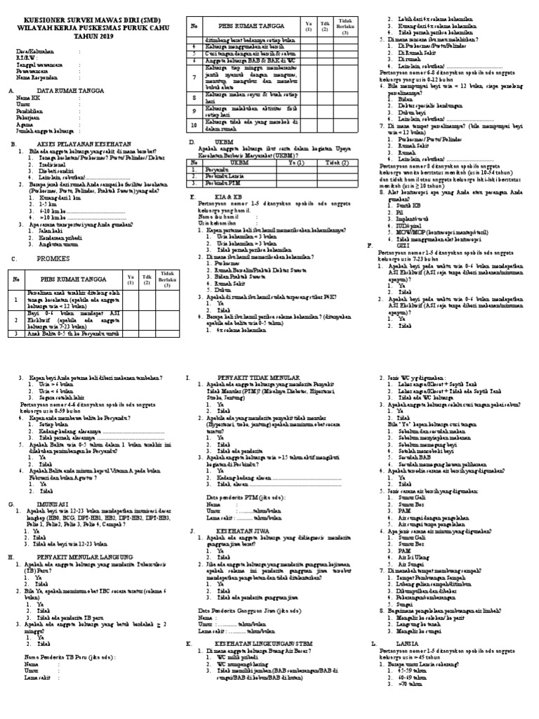 Instrumen SMD 2019 | PDF