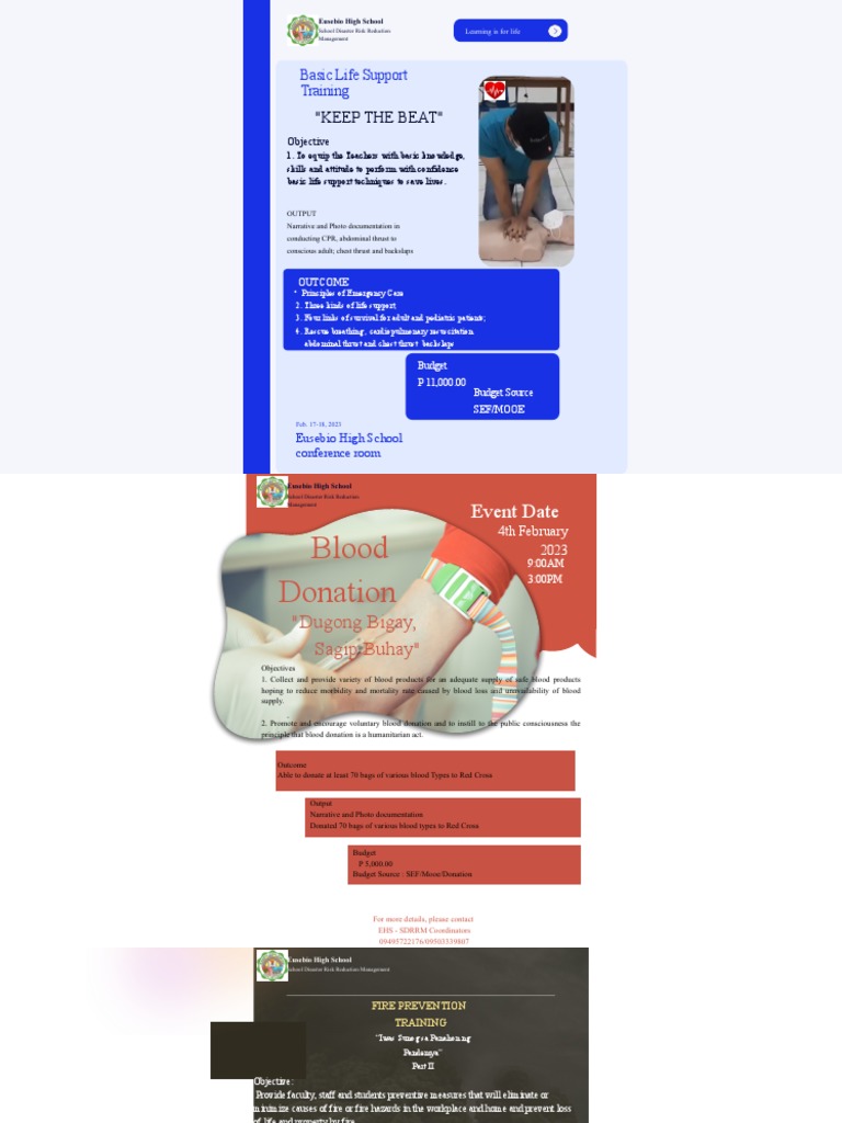 SDRRM Projects | PDF | Cardiopulmonary Resuscitation | Medical Specialties